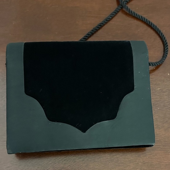 Bechamel | Bags | Bechamel Black Velvet With Rope Strap Shoulder ...